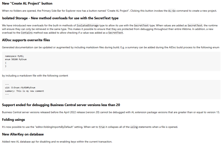 AL Language extension for Microsoft Dynamics 365 Business Central version 13.1.1065068 (New ...