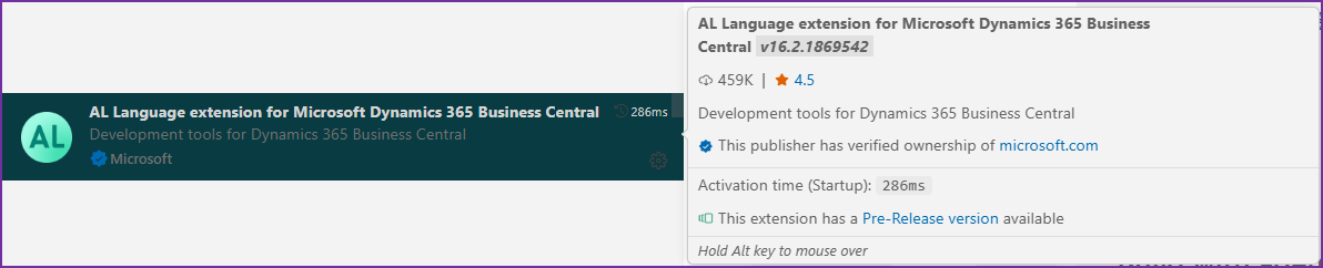 AL Language extension for Microsoft Dynamics 365 Business Central ...